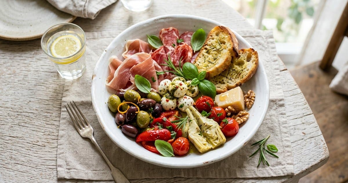 Italian Antipasto Bowl Recipe (24g Protein)
